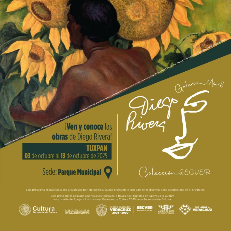 Galería Móvil 2025 acerca el arte de Diego Rivera a Tuxpan - Crónica ...